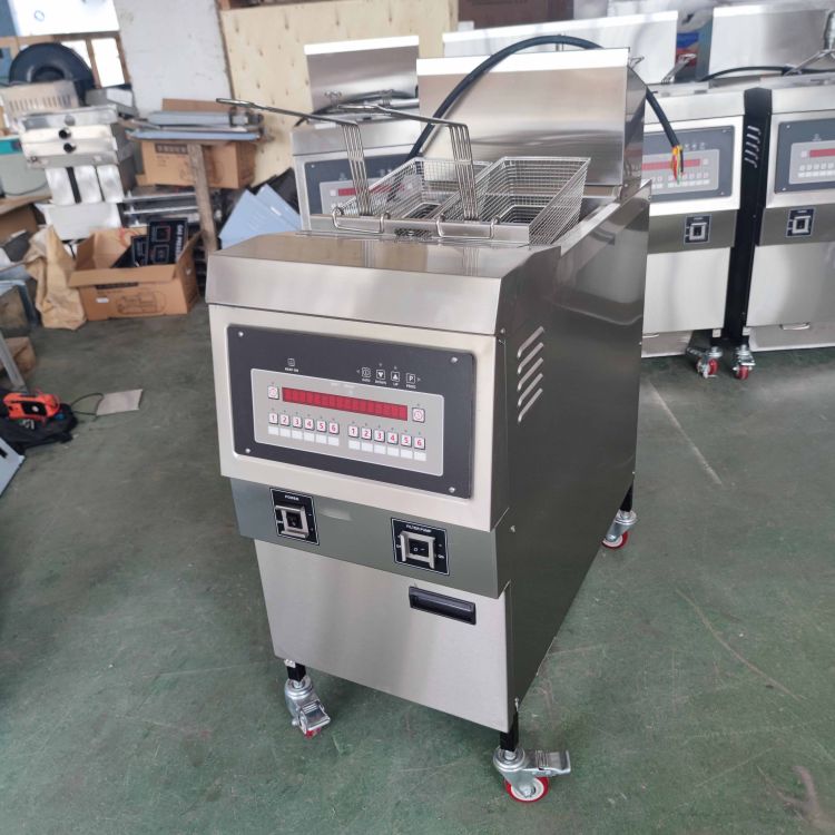 Gas Open Fryer One pot 2 basket （ Programming, filter system) - Fryer ...